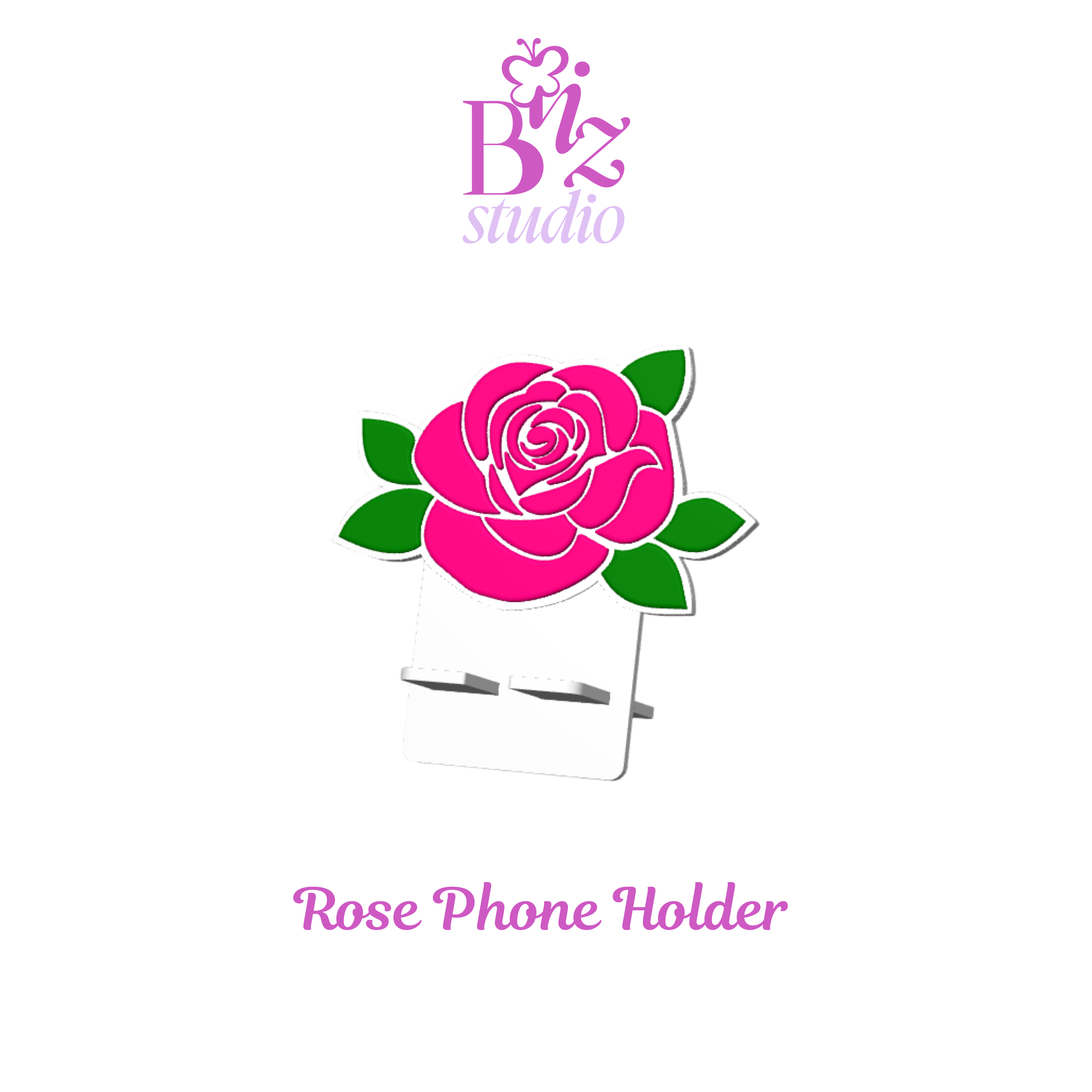Rose 3D Phone Holder – BlizStudioLLC