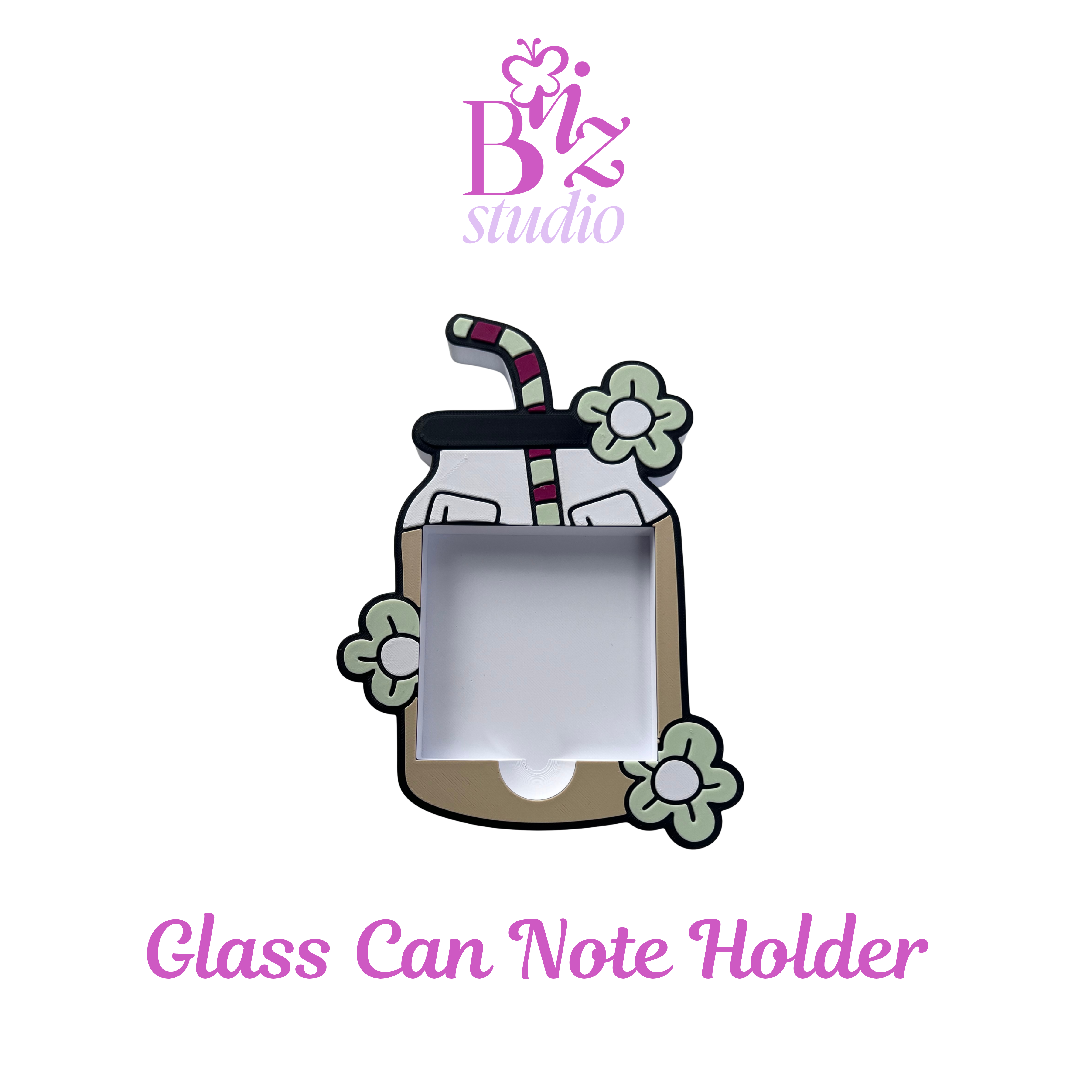 Glass Can 3D Sticky Note Holder – BlizStudioLLC
